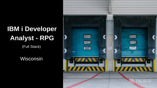 IBM i RPG programmer opening in Wisconsin